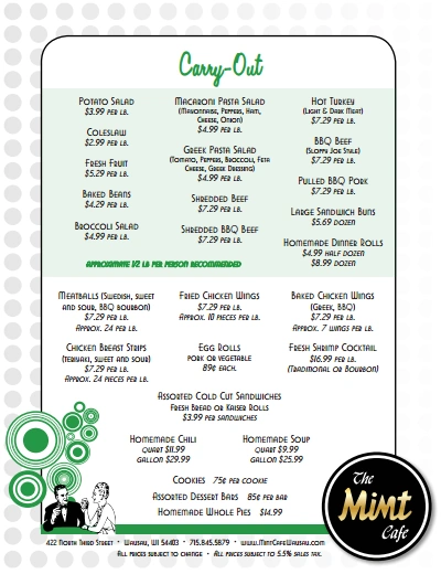 The Mint Café in Wausau, WI