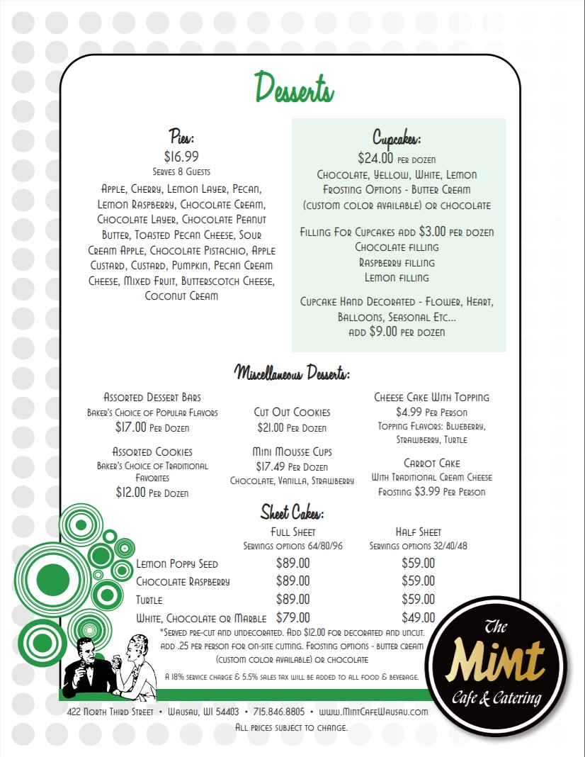 The Mint Café in Wausau, WI