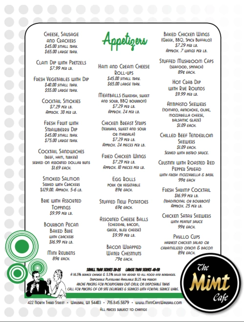 The Mint Café in Wausau, WI